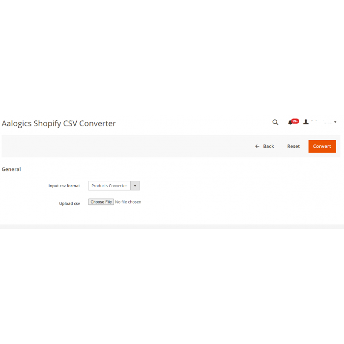 Convert Shopify Products CSV into Magento 2 Products CSV